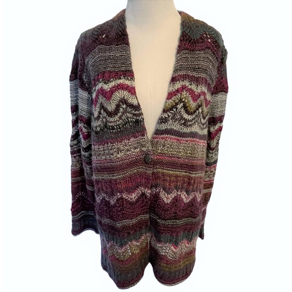J. Jill | Sweaters | J Jill Chunky Knit Cardigan Womens Large Petite ...